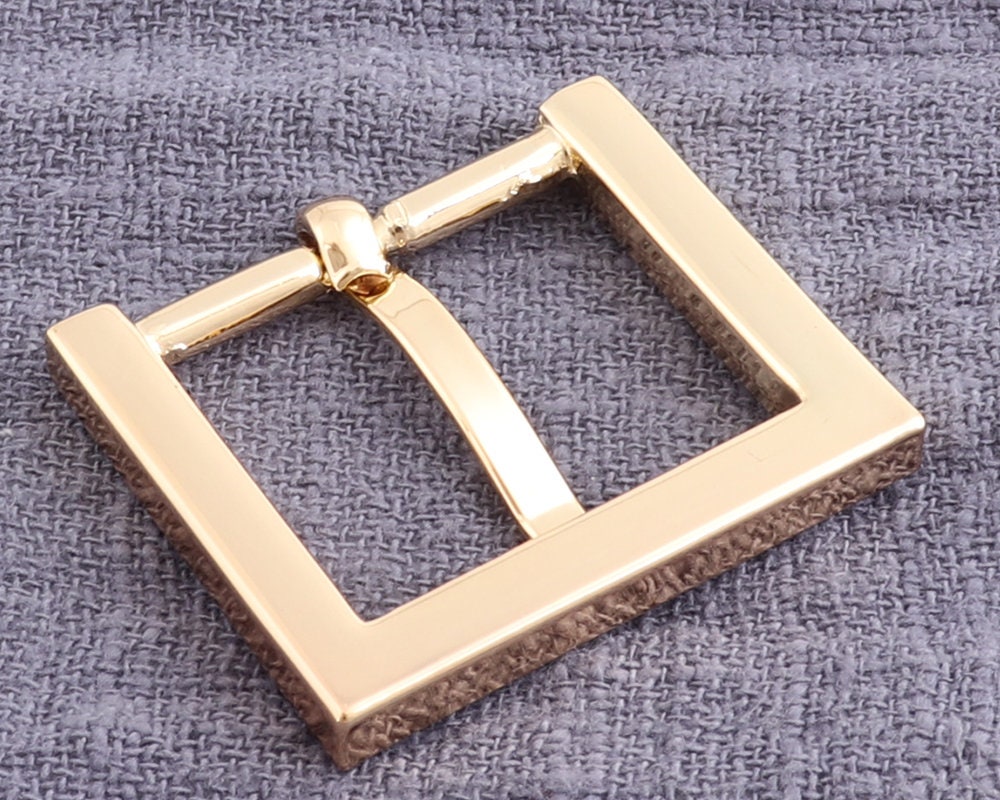 Gold Adjust Pin Bucklesingle Prong Belt Buckle square Center - Etsy