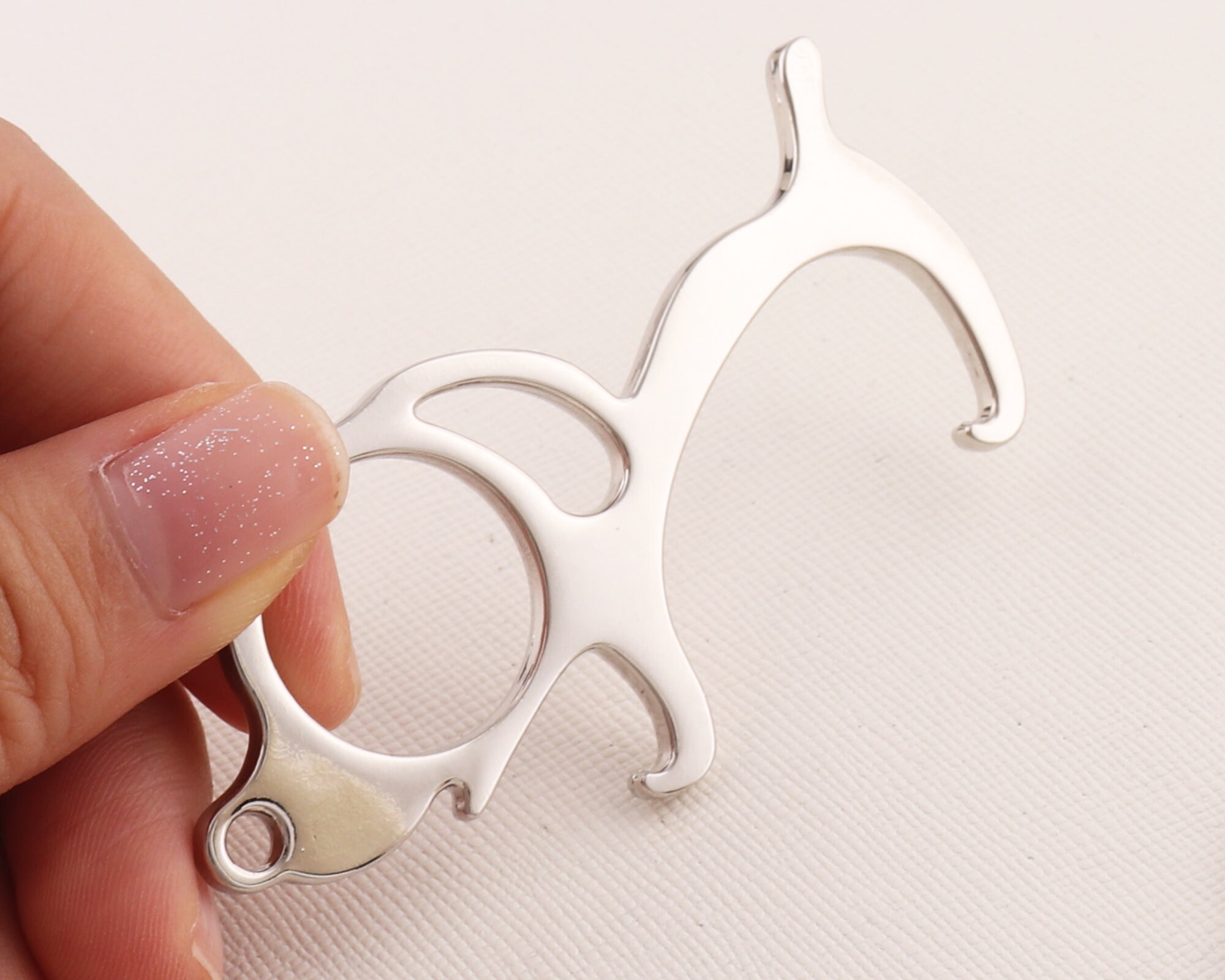 No-contact Germ Key Zinc Door Opener Touchless Tool Handle - Etsy