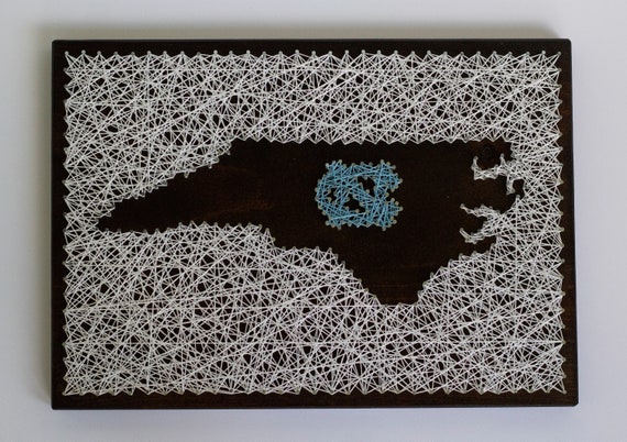 North Carolina String Art UNC - Etsy