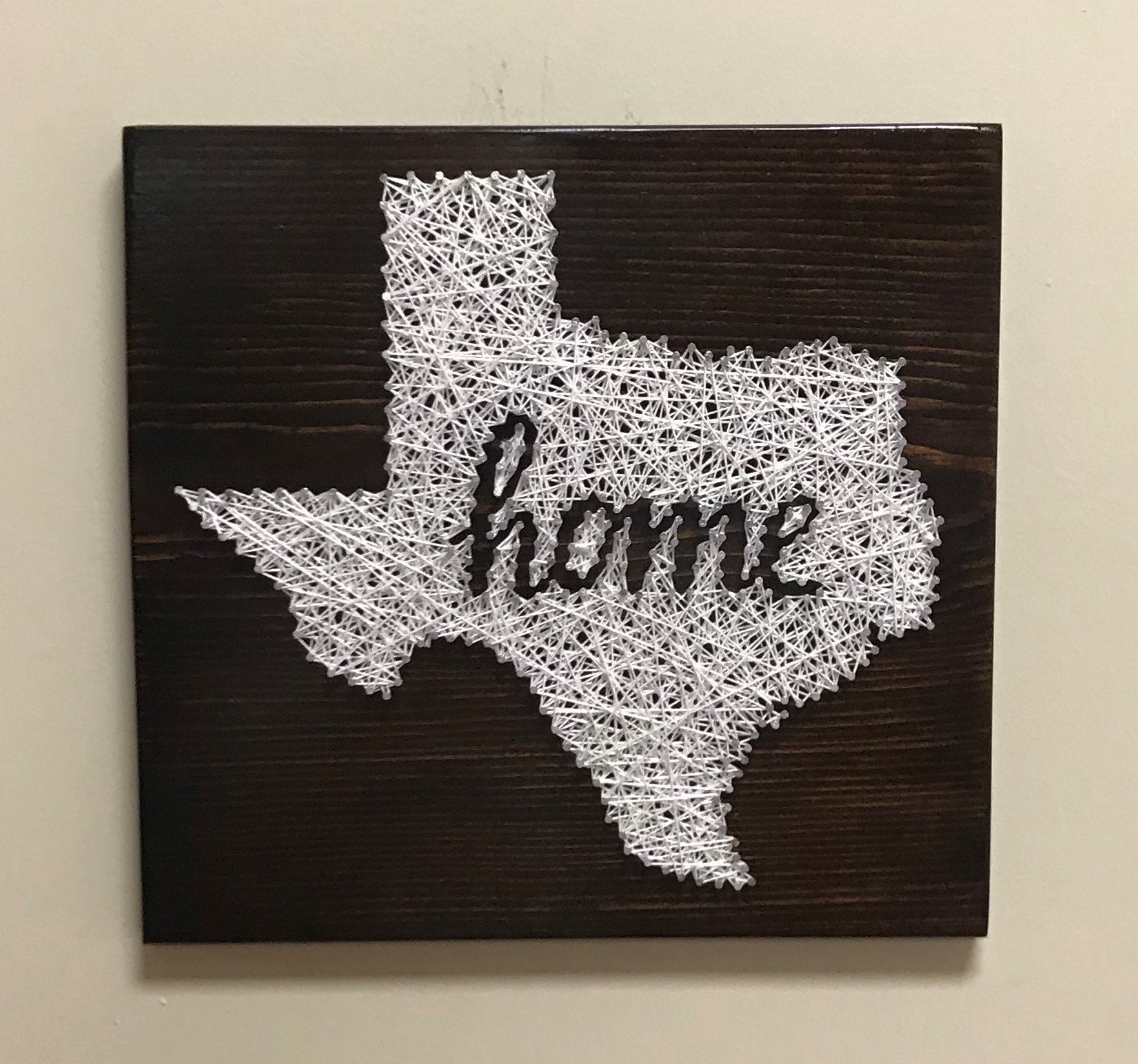 Texas String Art Home - Etsy