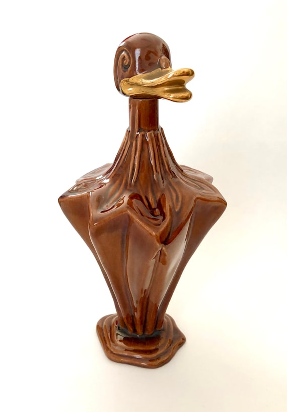 Mid Century Franor Royale France Ceramic Duck Figural Decanter | Etsy