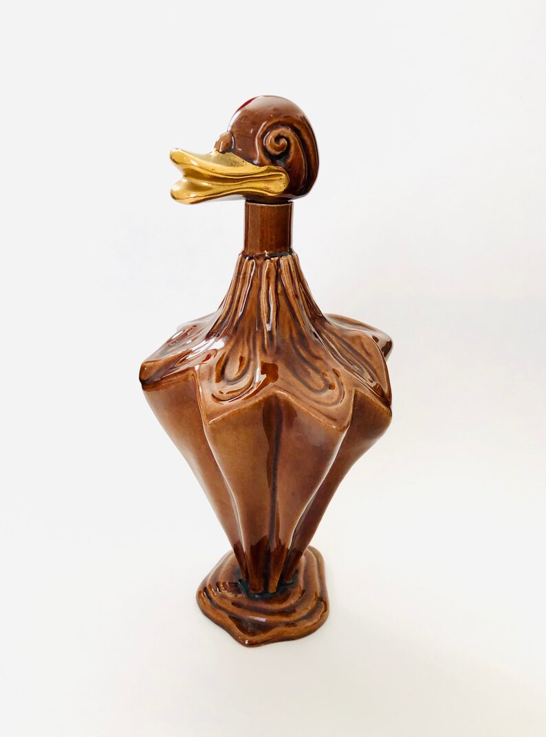 Mid Century Franor Royale France Ceramic Duck Figural Decanter | Etsy