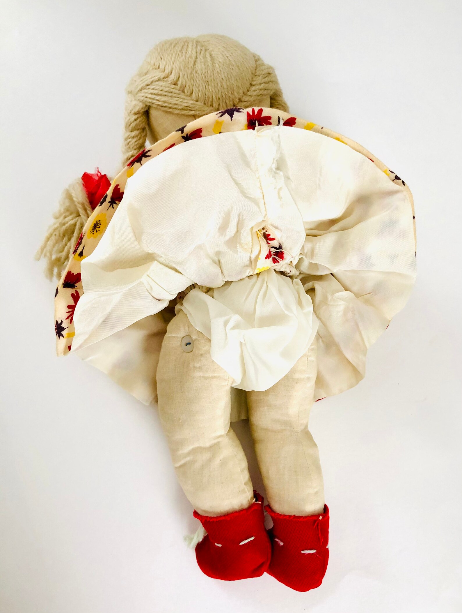 1940s Handmade Vintage Cloth Rag Doll Embroidered Face | Etsy