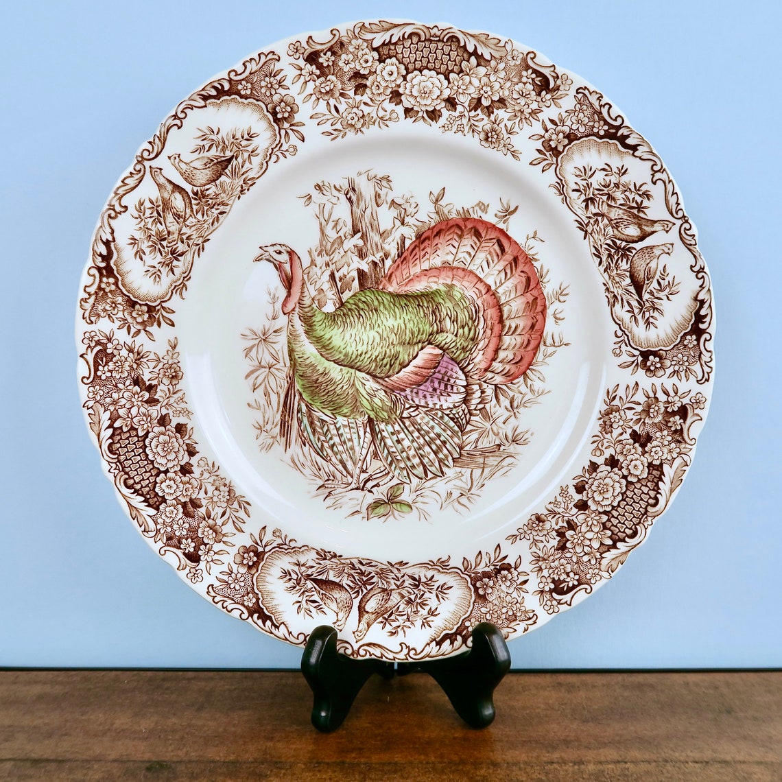 Johnson Brothers Wild Turkeys Native American Dinner Plate - Etsy