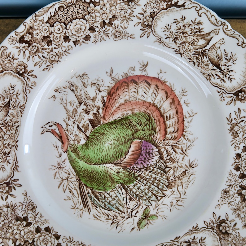 Johnson Brothers Wild Turkeys Native American Dinner Plate - Etsy