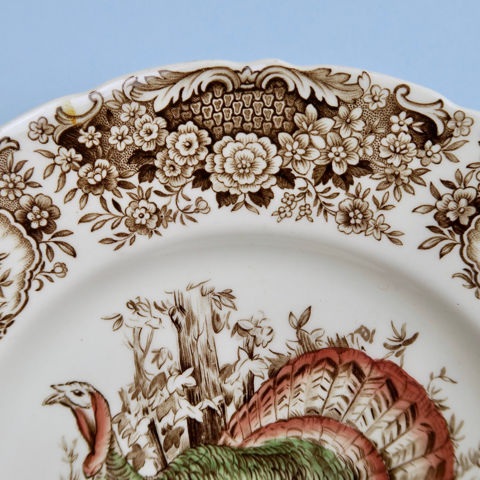 Johnson Brothers Wild Turkeys Native American Dinner Plate - Etsy