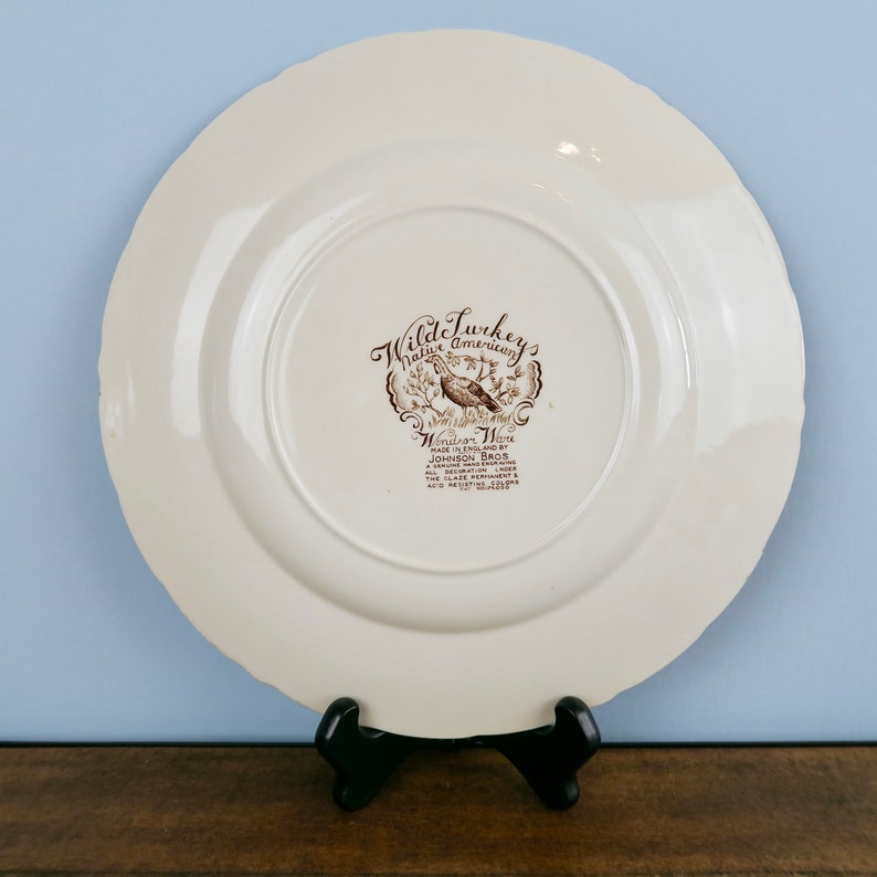 Johnson Brothers Wild Turkeys Native American Dinner Plate - Etsy