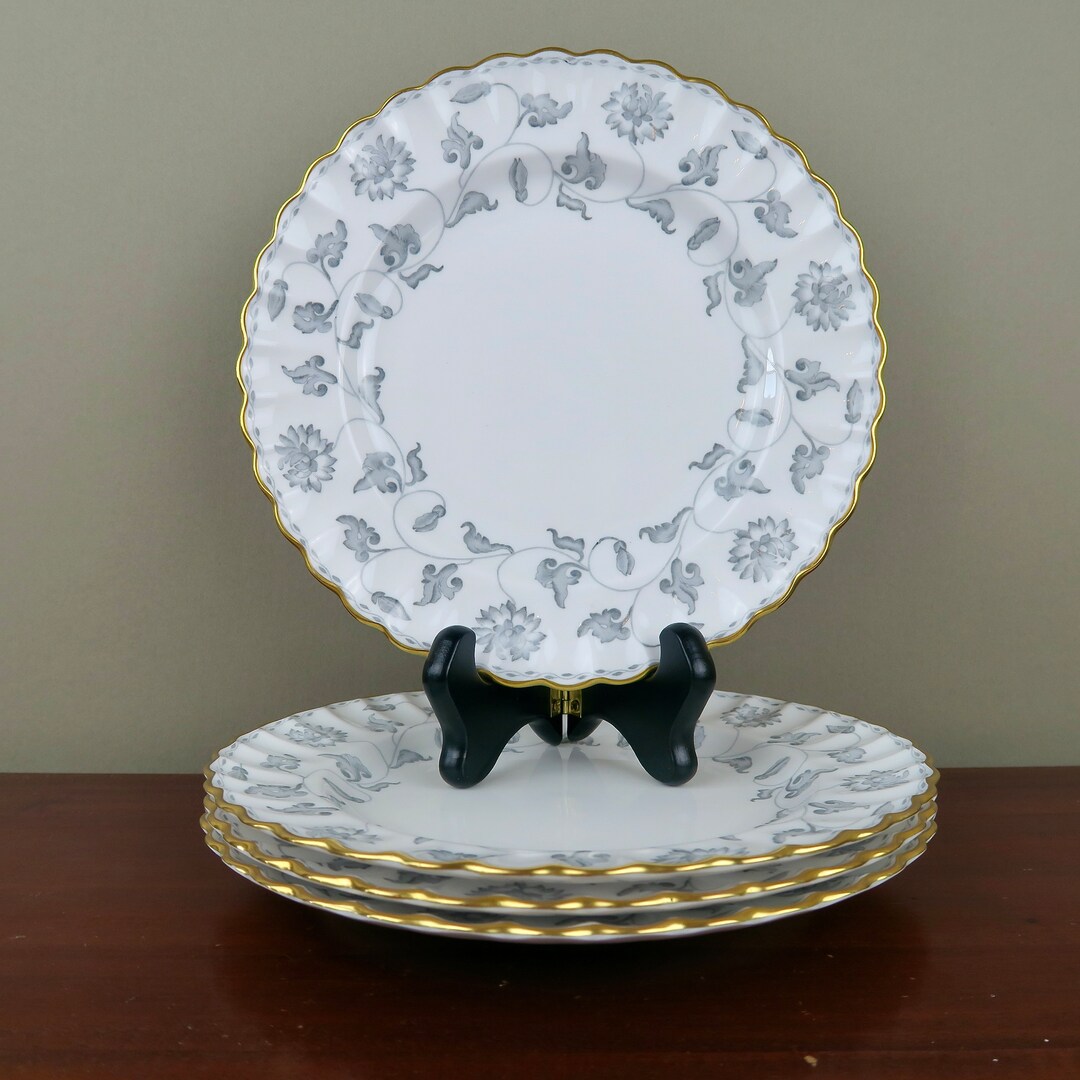 Spode Colonel Gray Salad Plates Set of Four - Etsy