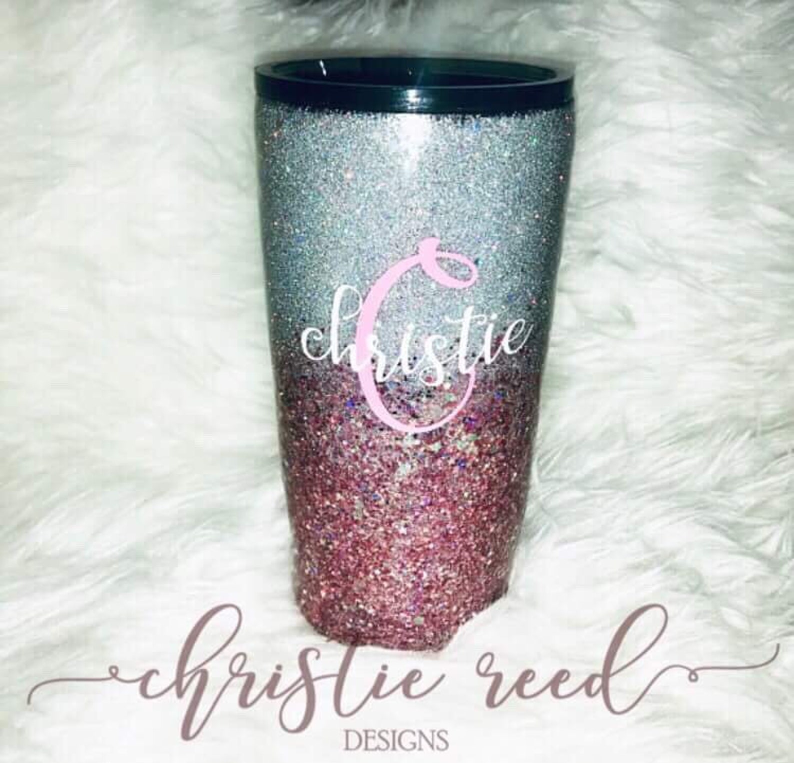 Personalized Glitter Tumbler Add Name And/or Initial - Etsy