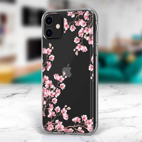 Cherry Blossom Clear Phone Case for Apple Iphone Samsung | Etsy