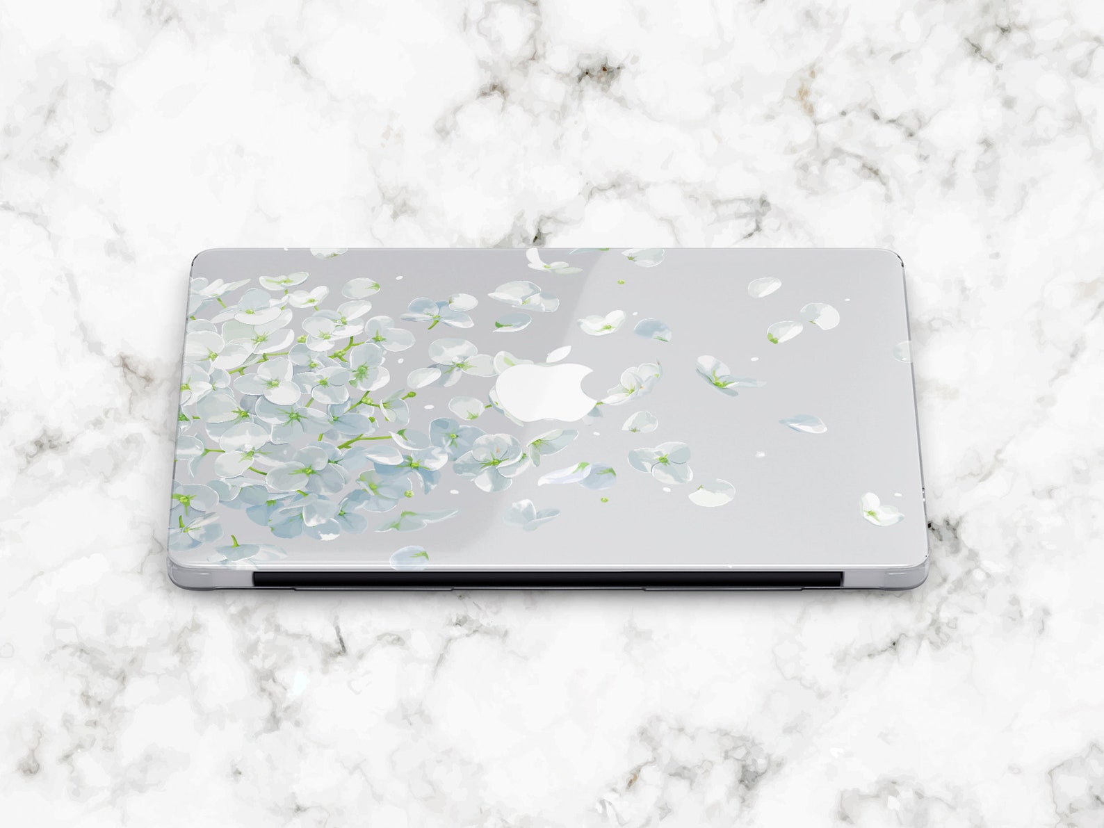White Flowers Macbook Pro 16 Cover Macbook Air 13 M2 Hard Case - Etsy