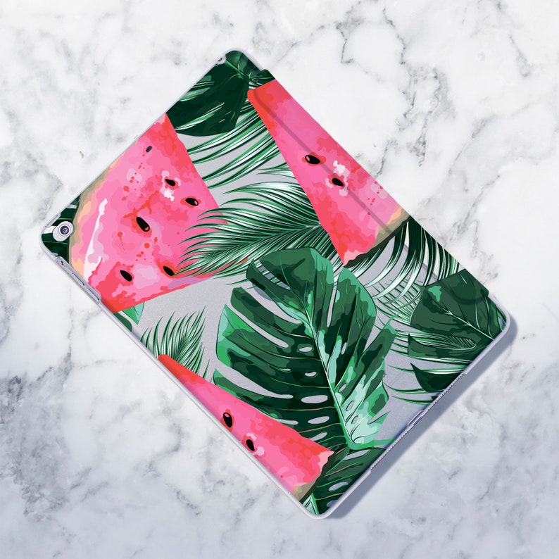 Watermelon iPad case iPad Pro 12.9 Palm Leaves Case iPad 7th | Etsy