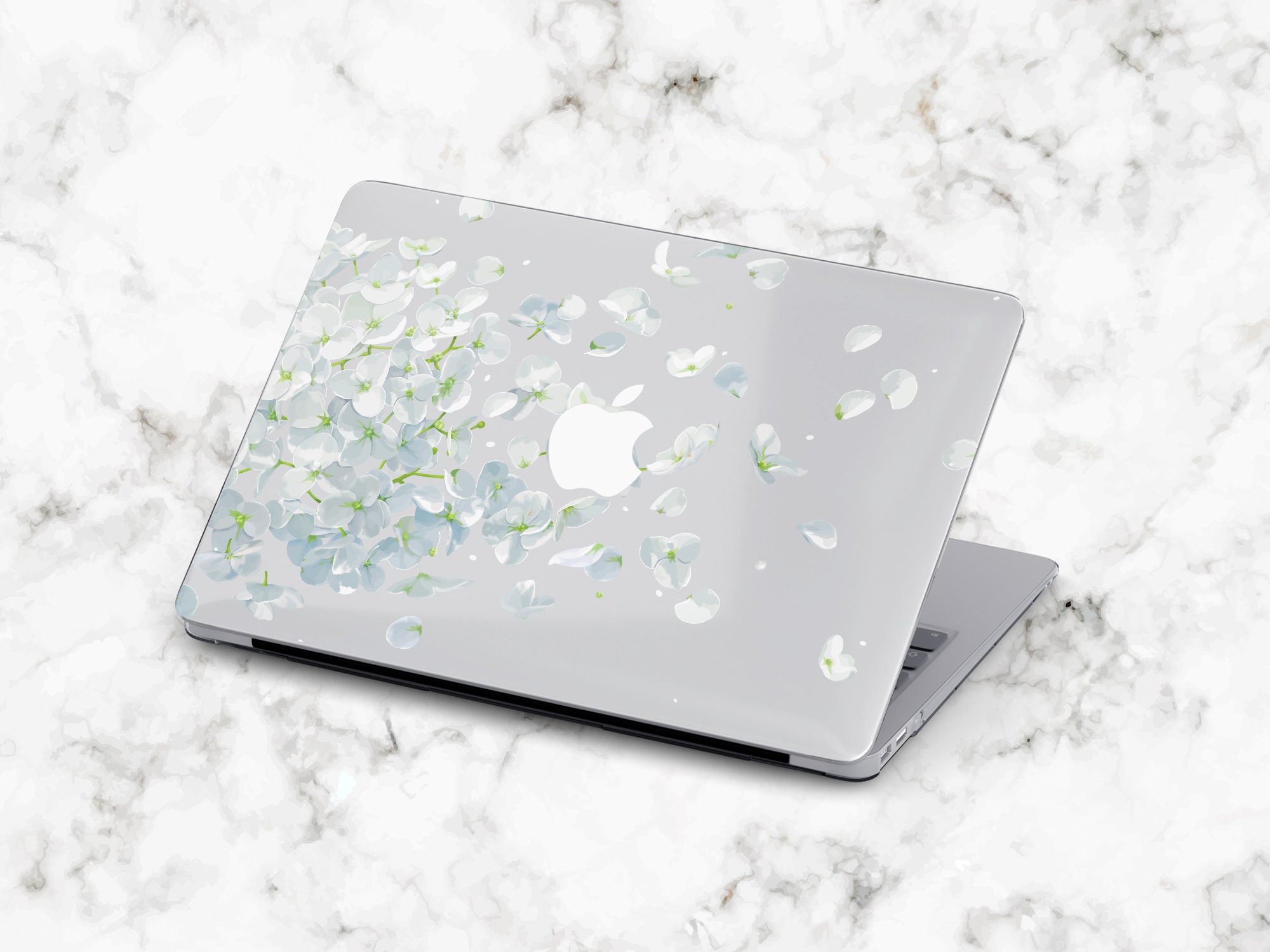 White Flowers Macbook Pro 16 Cover Macbook Air 13 M2 Hard Case - Etsy
