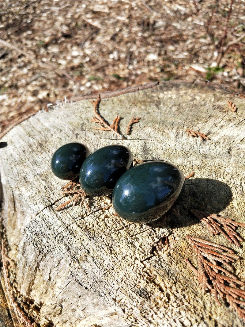 The Most Luxury Genuine Nephrite Yoni Egg Set of 3-DRILLED or - Etsy Canada