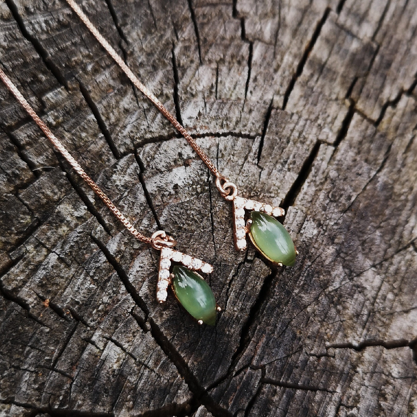 Authentic Green Nephrite Jade Siberian Cat's Eye Drop | Etsy