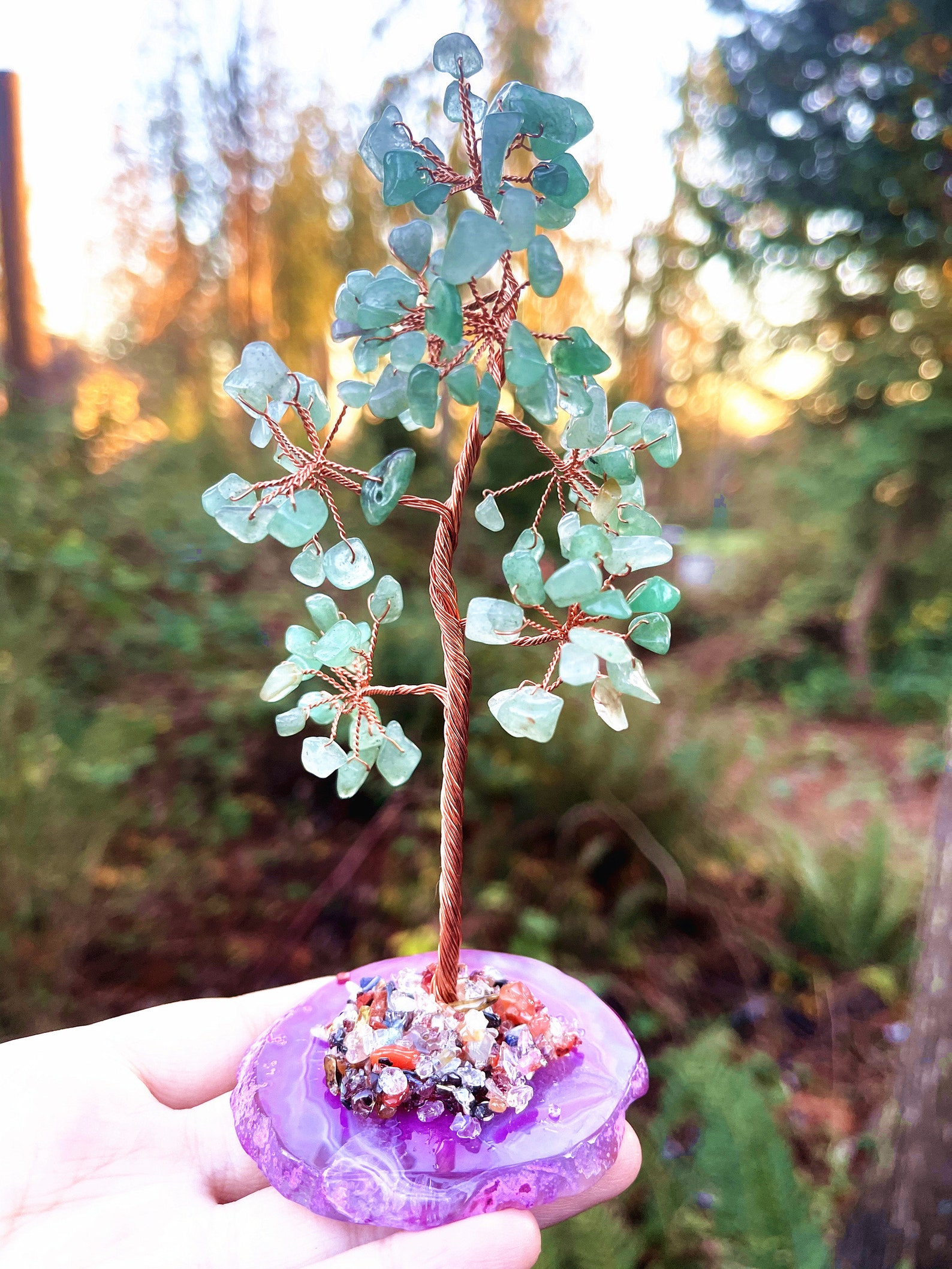Local Seller REAL Crystal Gem Tree for Chakra Healing Magic - Etsy