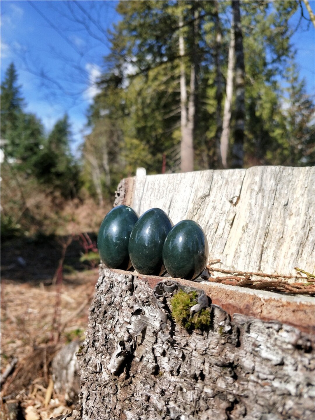The Most Luxury Genuine Nephrite Yoni Egg Set of 3-DRILLED or Undrilled ...