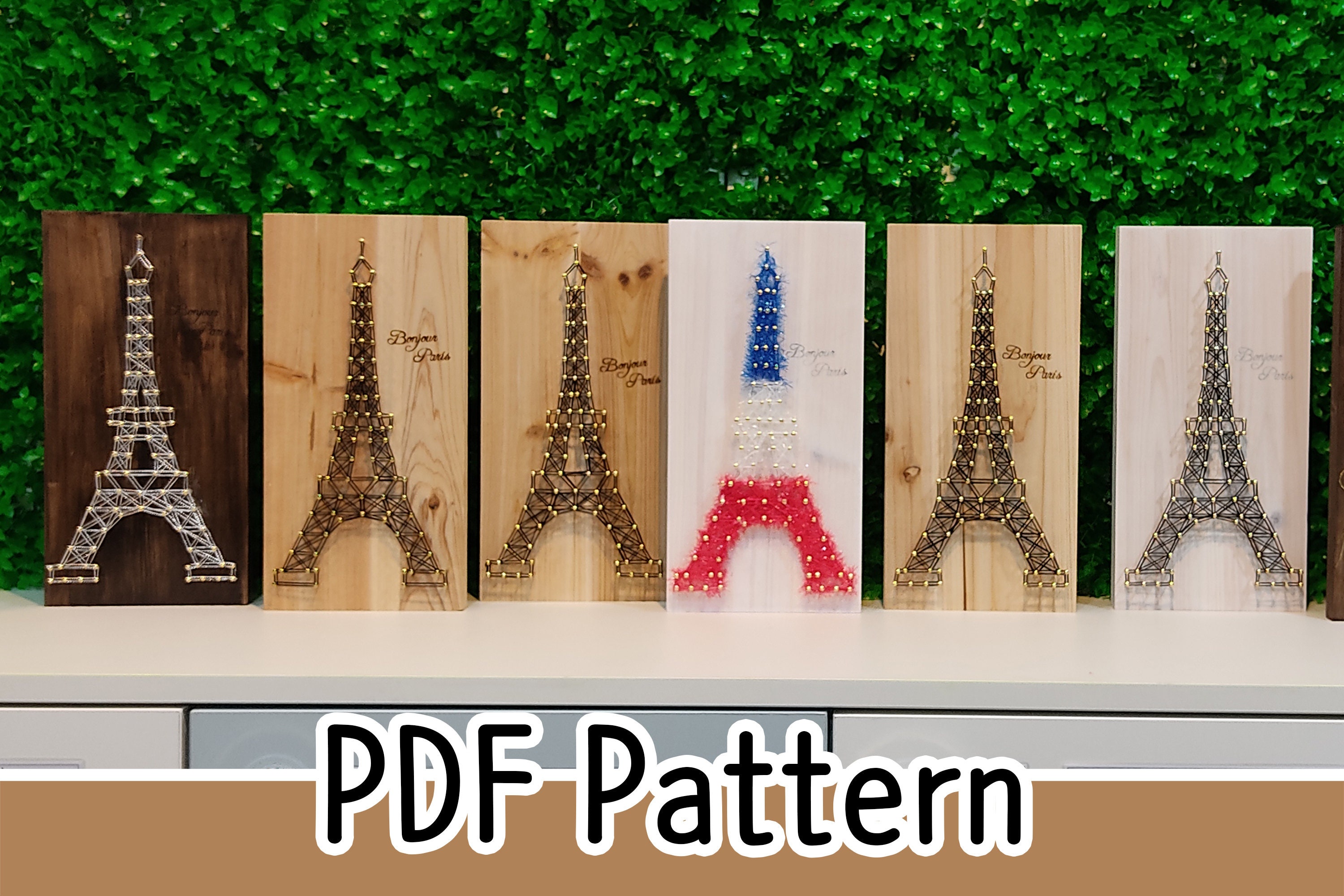 Pdf Eiffel Tower String Art Patterns Etsy 1907