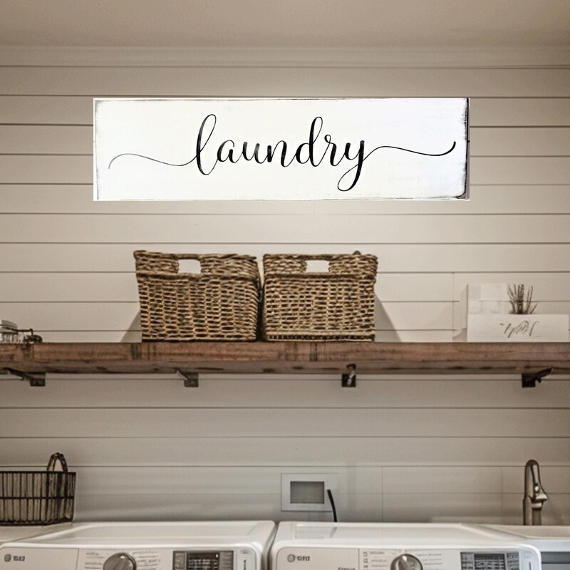 Wooden Laundry Sign - Etsy