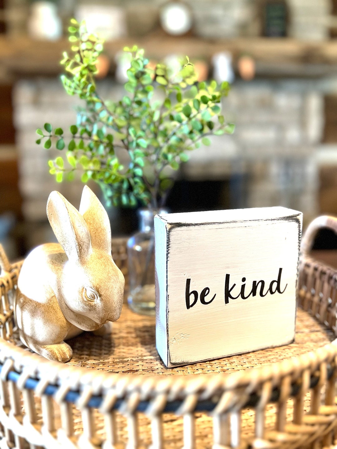 Be Kind Block Sign Small Block Sign Kindness Sign - Etsy