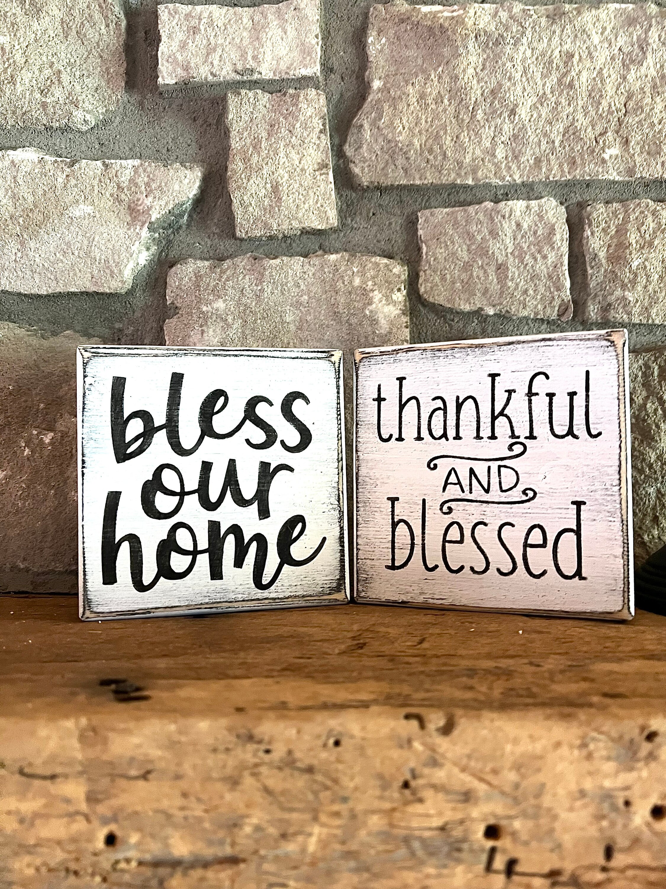 Small Wood Block Signs | Various Sayings | Home Decor - Etsy