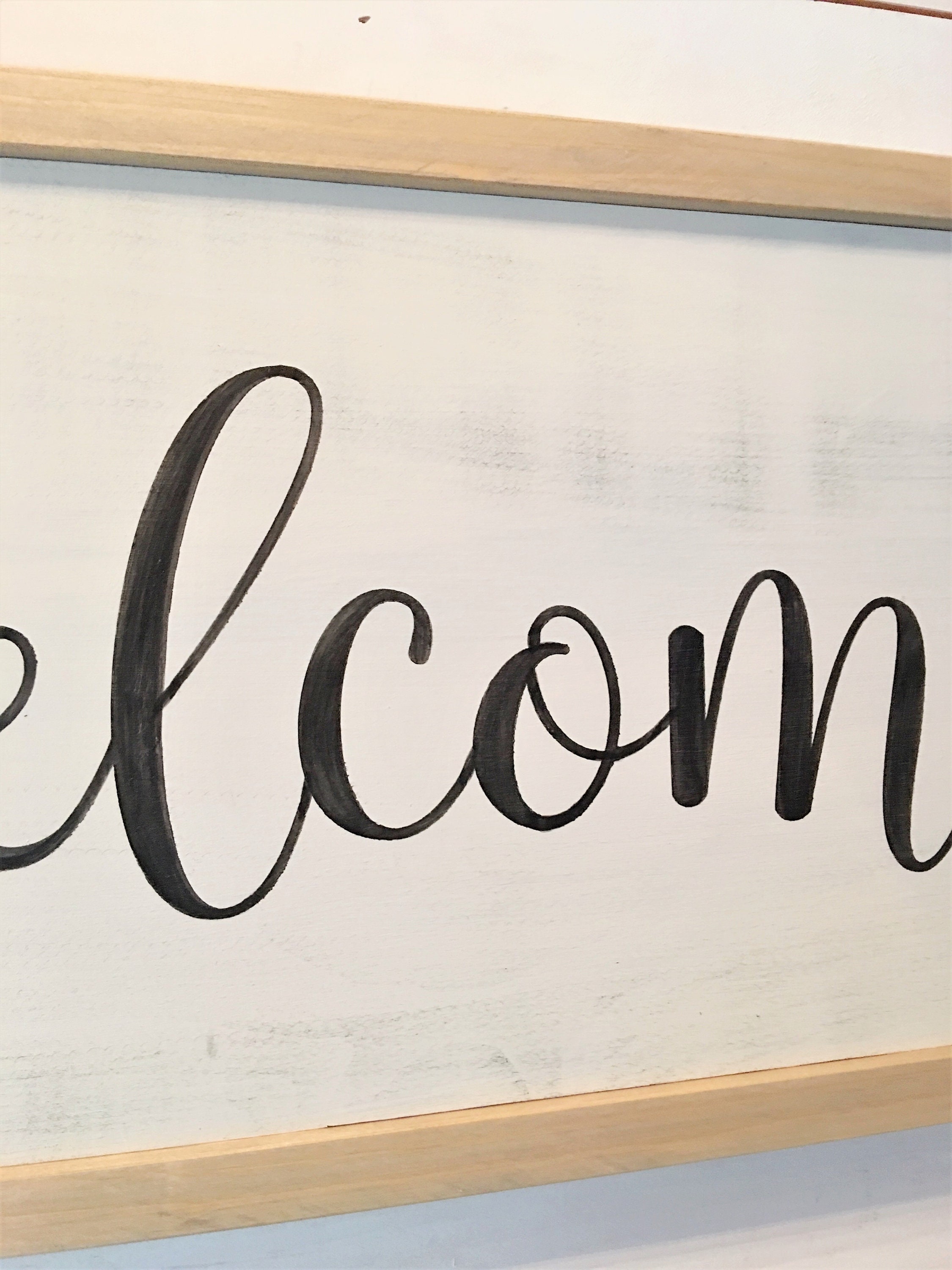 Welcome Sign Entryway Wall Decor Farmhouse Style Welcome - Etsy