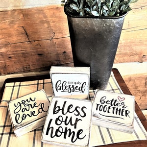 Small Block Signs 5 1/2 X 5 1/2 Small - Etsy