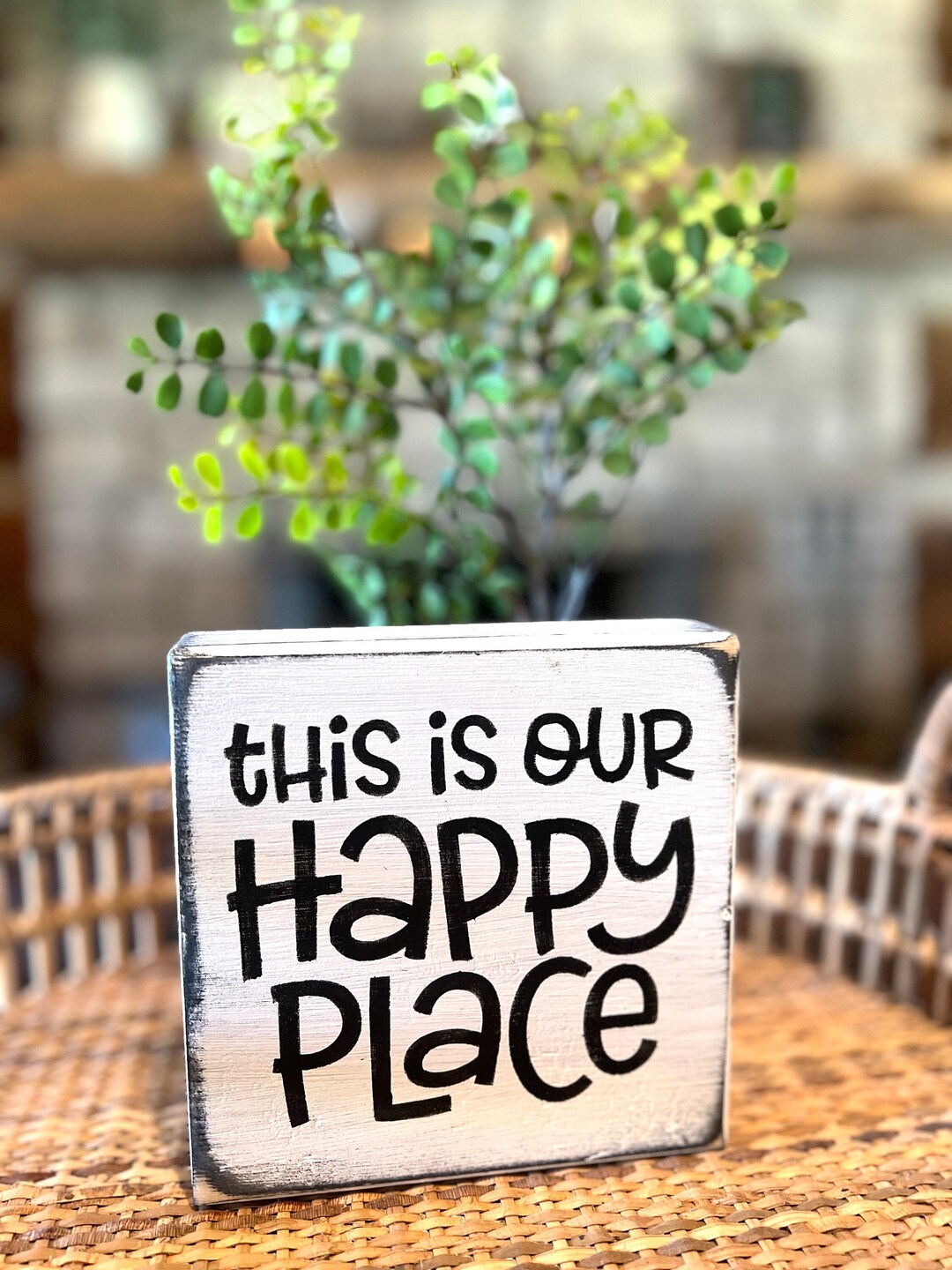 Get Comfy Wood Block | Tray or Shelf Decor - Etsy