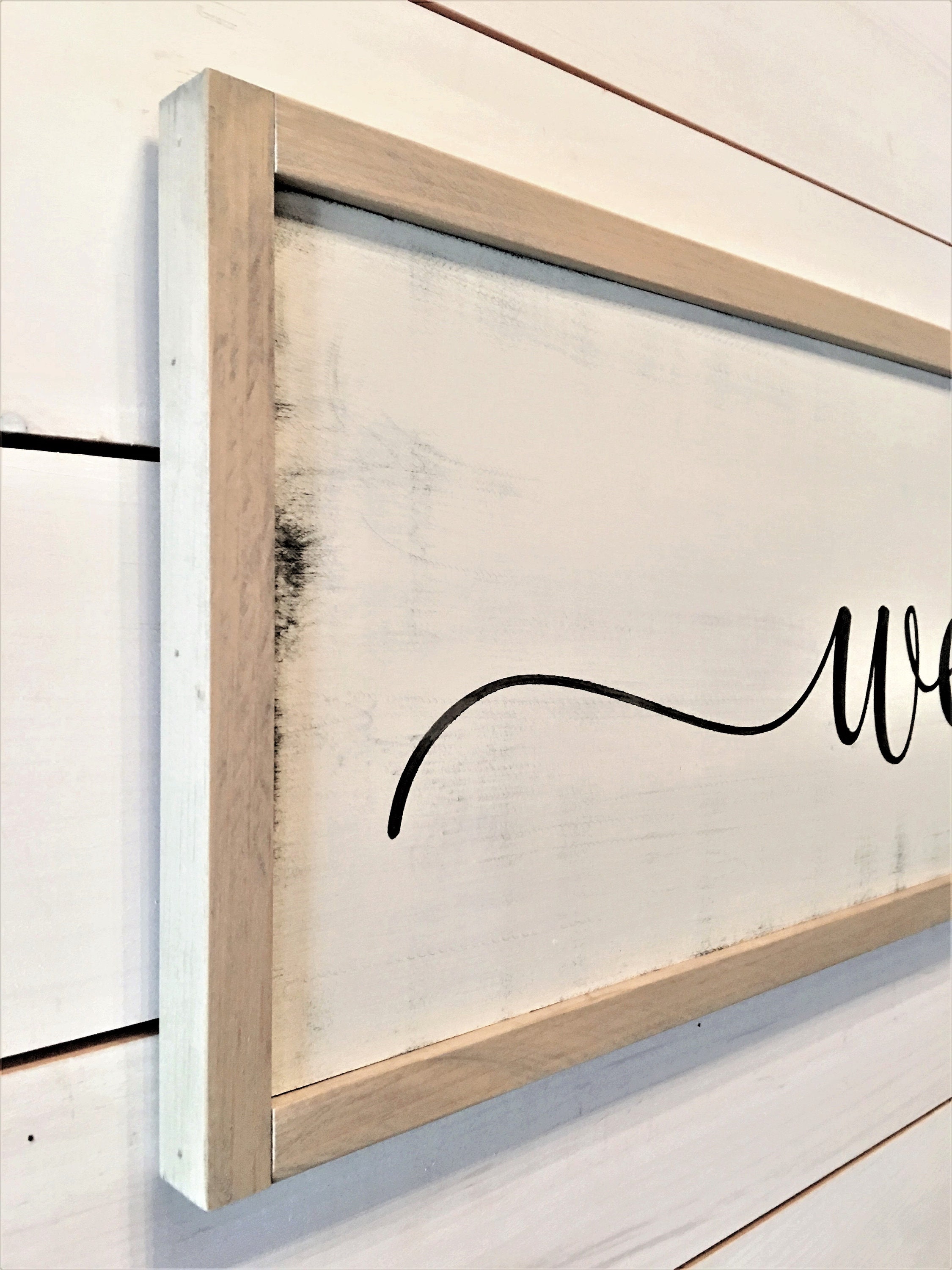 Welcome Sign Entryway Wall Decor Farmhouse Style Welcome - Etsy