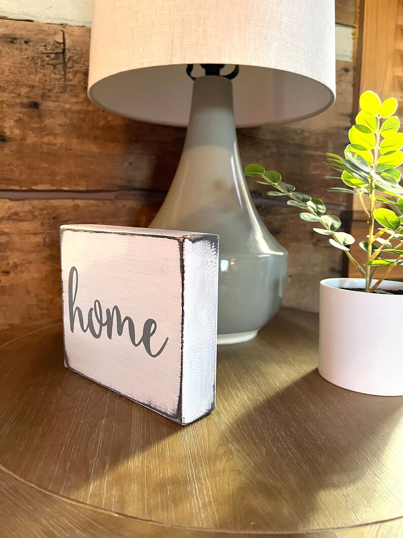 Small Block Sign Home Sign Farmhouse Table Decor Tiered - Etsy