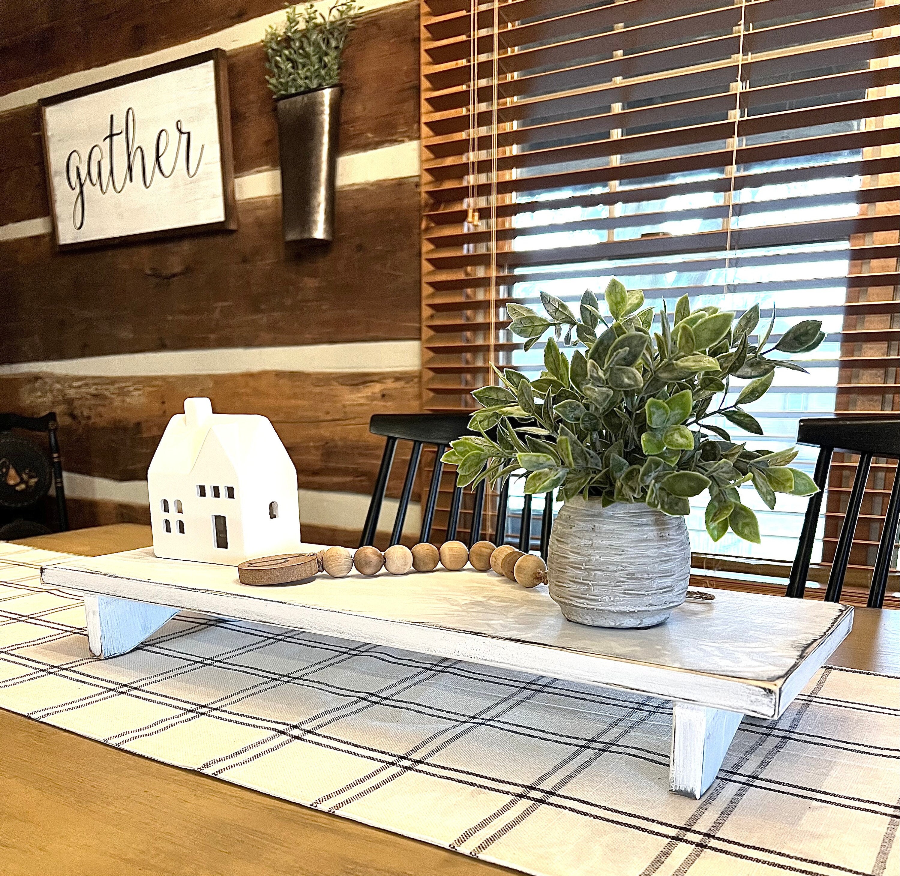 Wood Table Riser | 24"l X 8"w X 3"h | Table Centerpiece - Etsy