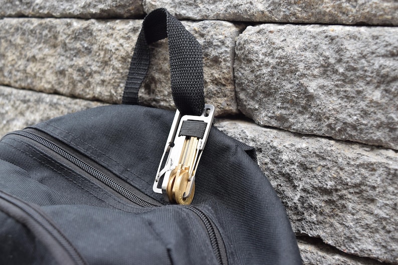 KT7 Key Titan Carabiner Heavy Duty EDC Keychain Clip, Titanium ...