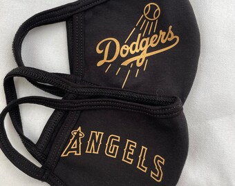 Dodgers Face Mask - Etsy