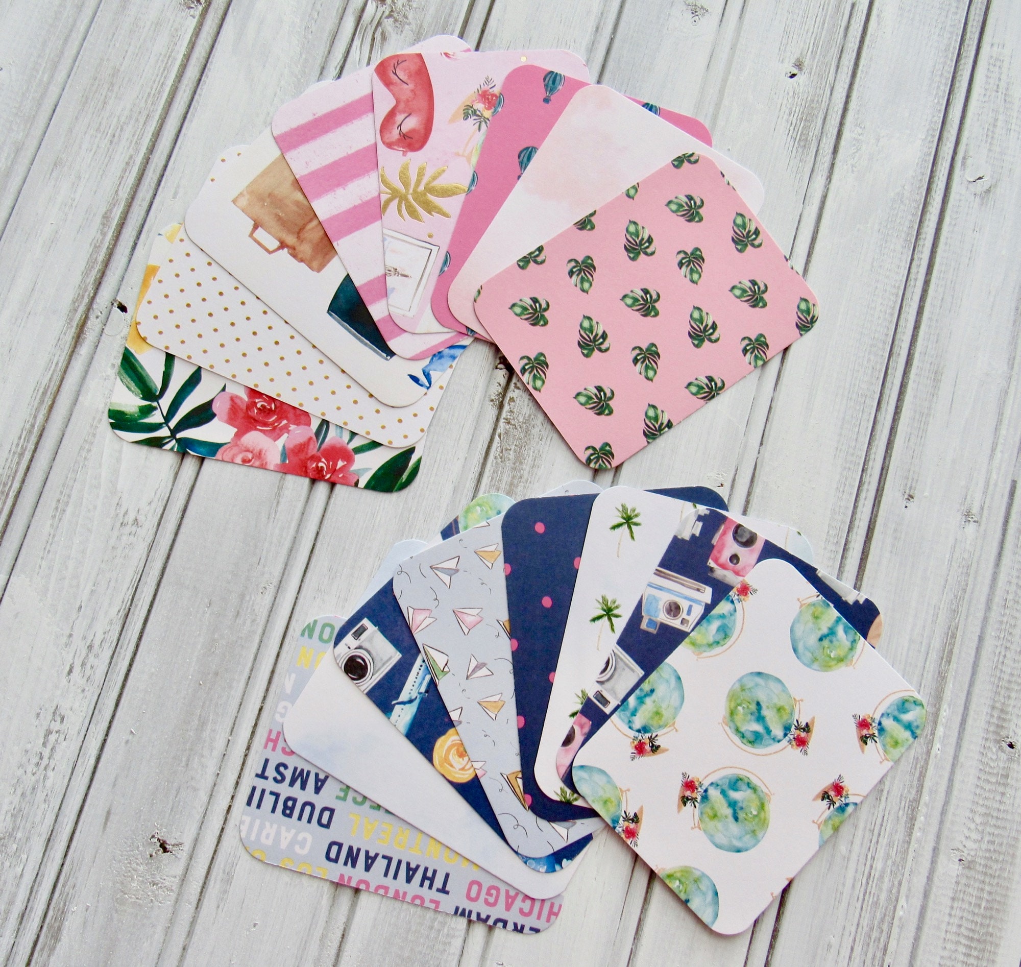 Vacation Travel Journaling Cards Travel Notecards - Etsy