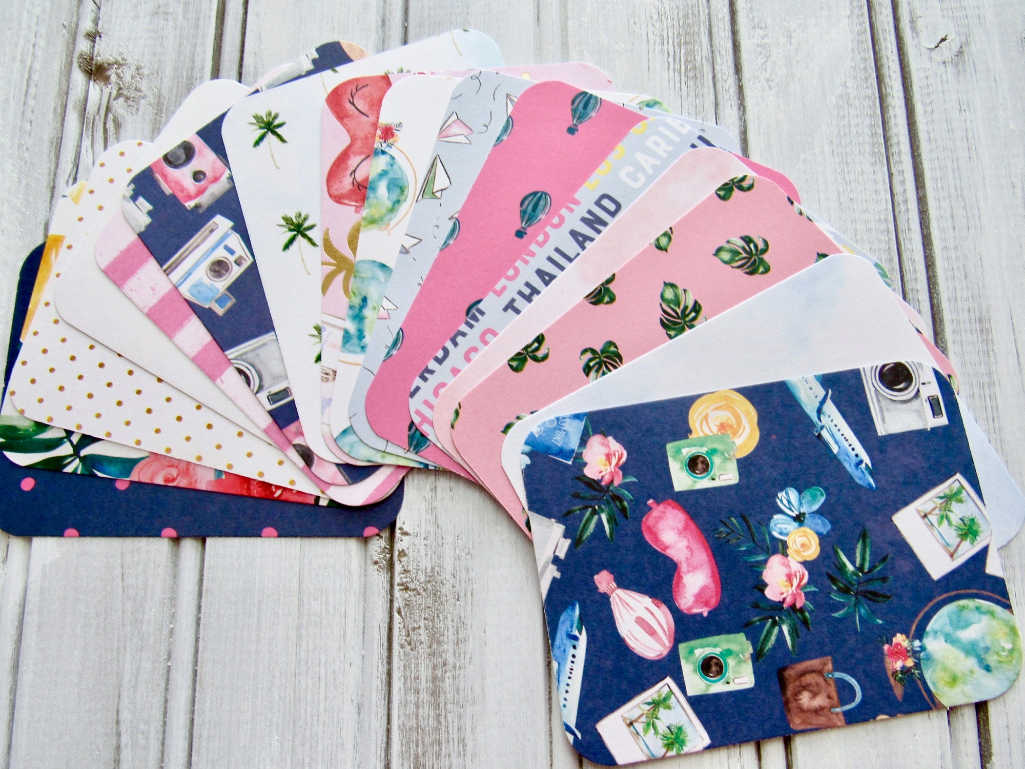 Vacation Travel Journaling Cards Travel Notecards | Etsy