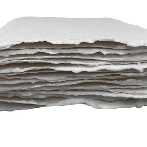 Ultra Thick Handmade Watercolor Paper, Deckled Edge Paper, 500GSM 15 ...