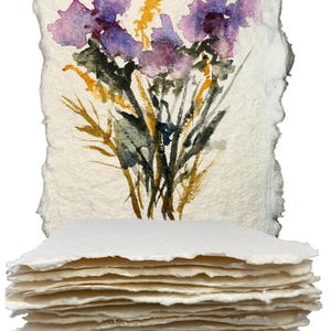 Handmade Cotton Watercolor Paper, Deckled Edge, 500 GSM, 15 Sheets - Etsy