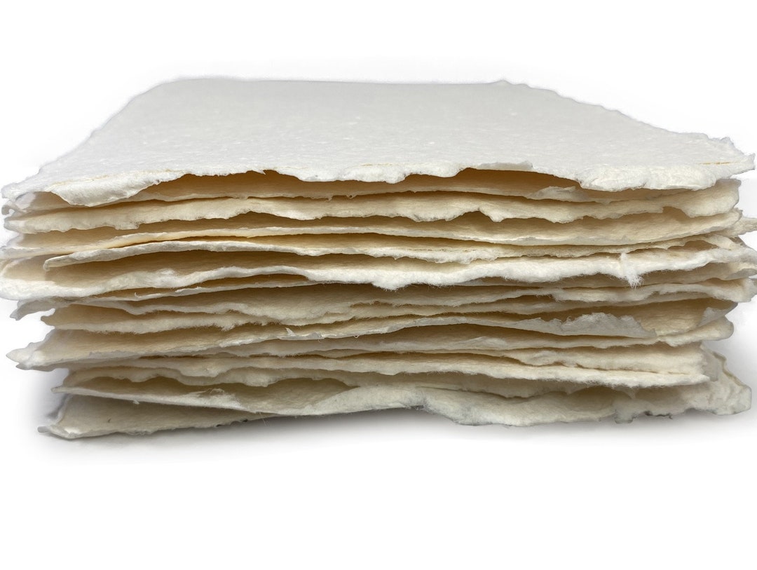 Ultra Thick Handmade Watercolor Paper, Deckled Edge Paper, 500GSM 15 ...