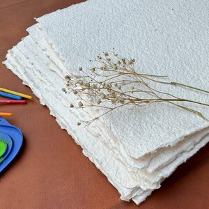 Ultra Thick Handmade Watercolor Paper, Deckled Edge Paper, 500GSM 15 ...