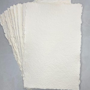 Ultra Thick Handmade Watercolor Paper, Deckled Edge Paper, 500GSM 15 ...