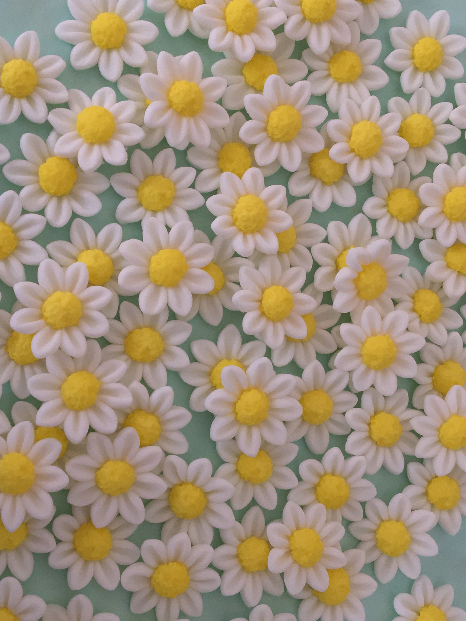 Edible Mini Daisies Small Fondant Daisies Sugar Flowers Cake - Etsy