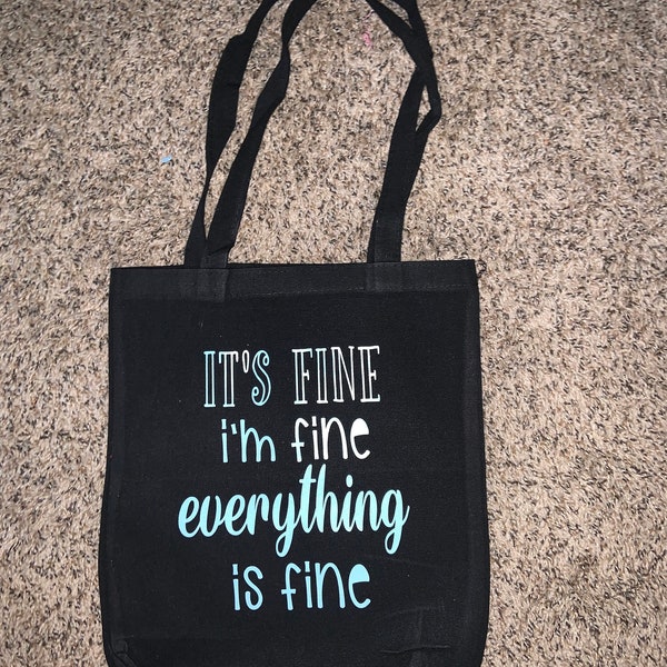 Svg It's Fine I'm Fine - Etsy