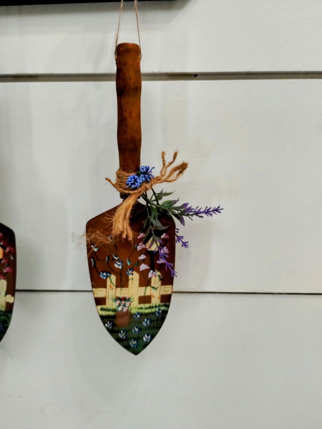 Decorative Garden Spade Tool, Vintage Hand Painted Hand Shovel, Trowel ...