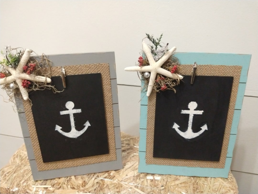 Picture Frame Set, Coastal, Nautical, Beach Frames, Beach House Decor ...
