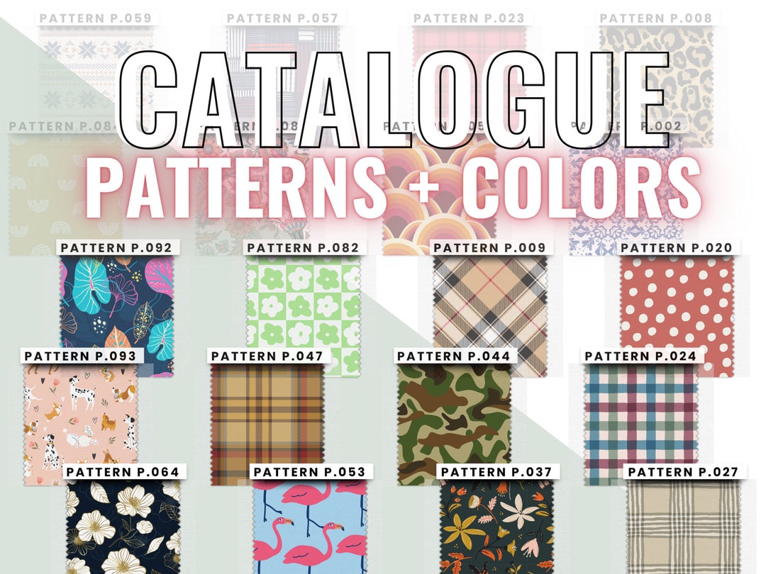 Catalogue Clothing Patterns and Colors Available - Etsy