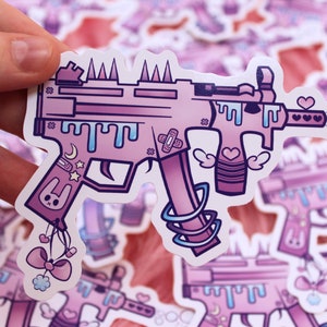 Magical Weapon Sticker Set - Kawaii Guns & Daggers - Etsy