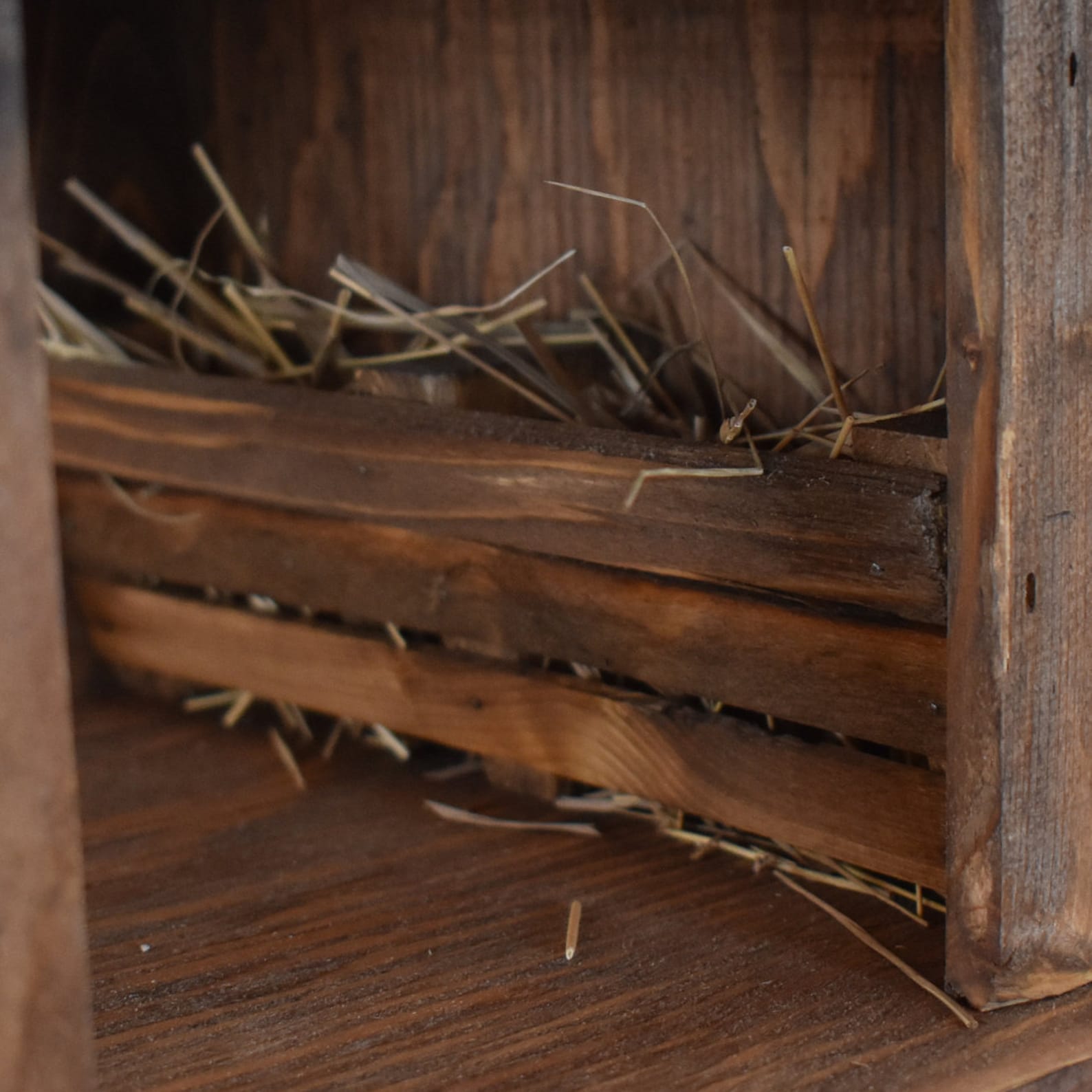 Handcrafted Wooden Nativity Stable With Barnwood or Red Cedar Shingled ...