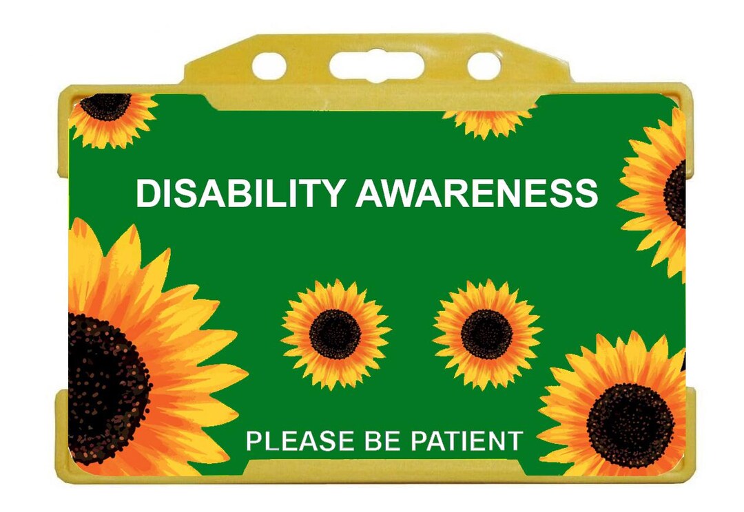 Hidden Awareness Disability Card and Safety Breakaway Lanyard Choose ...