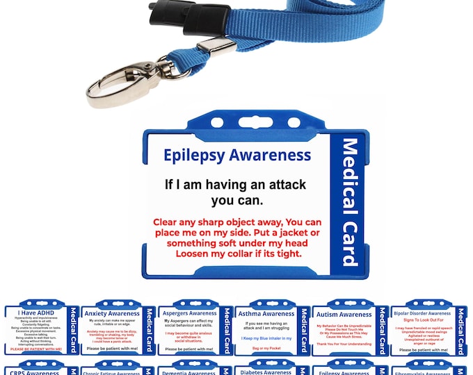 Child Epilepsy Card, Child Epilepsy Emergency Card, Child Epilepsy ...