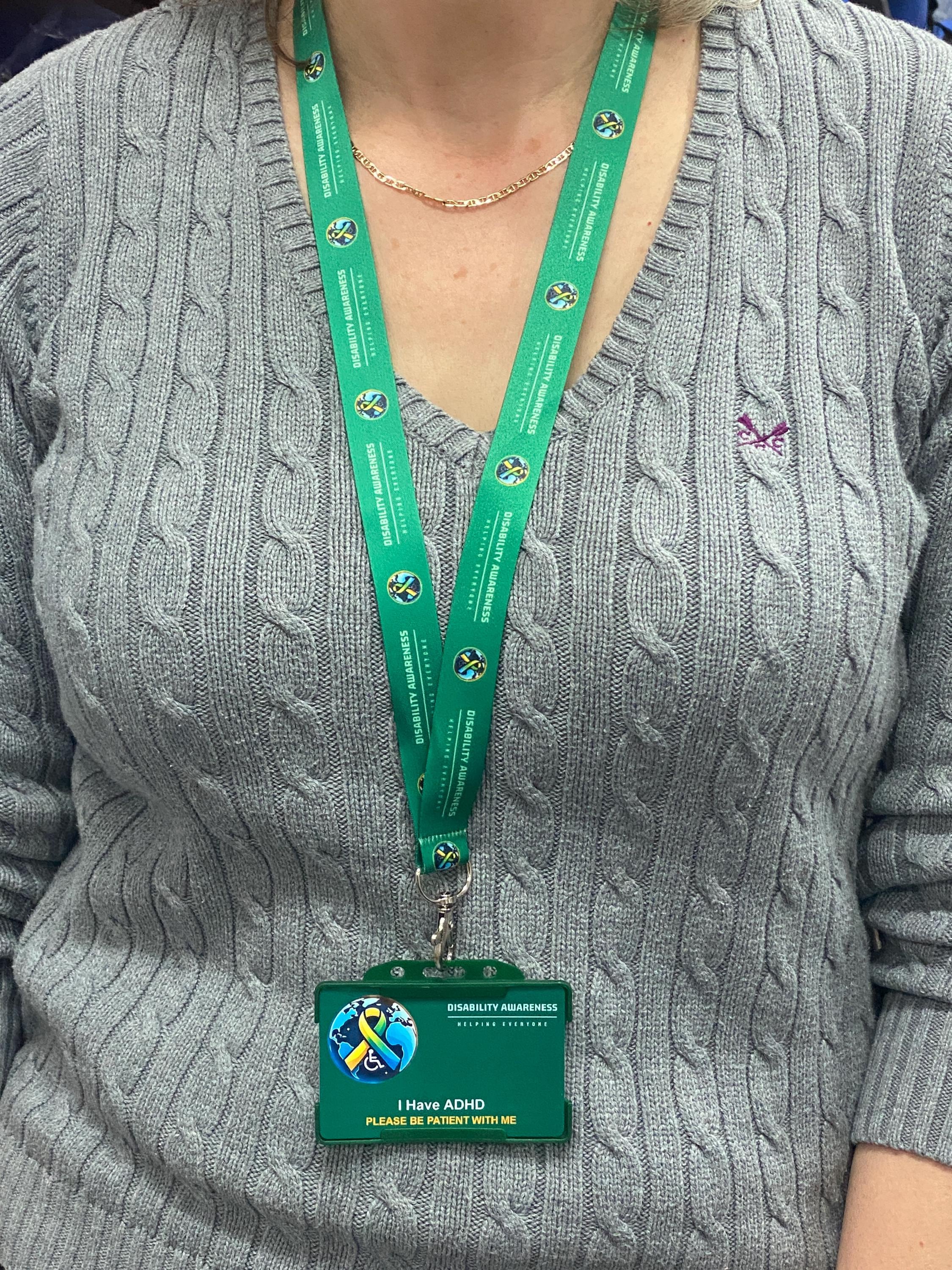Autism, ADHD, Hidden Disability Cards, Lanyard & Badge World Symbol ...